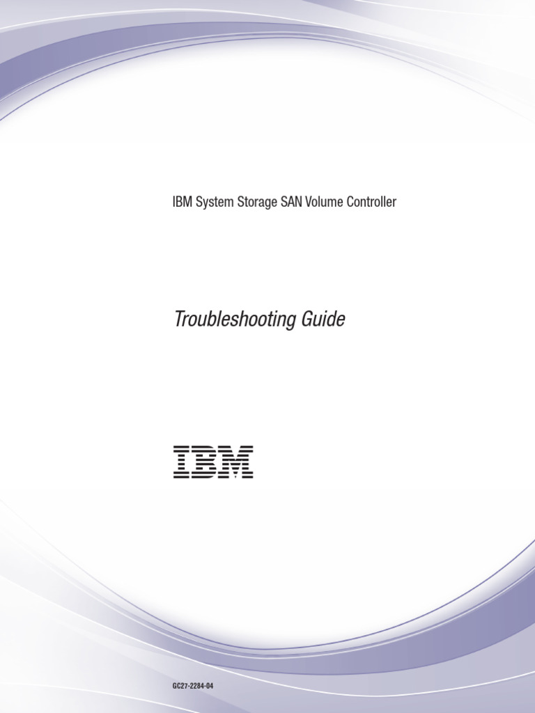 V7.1.0 Troubleshooting Guide For IBM System Storage SAN Volume Controller | PDF | Parameter ...