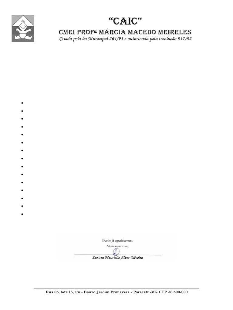 Levantamento 2025 CAIC | PDF