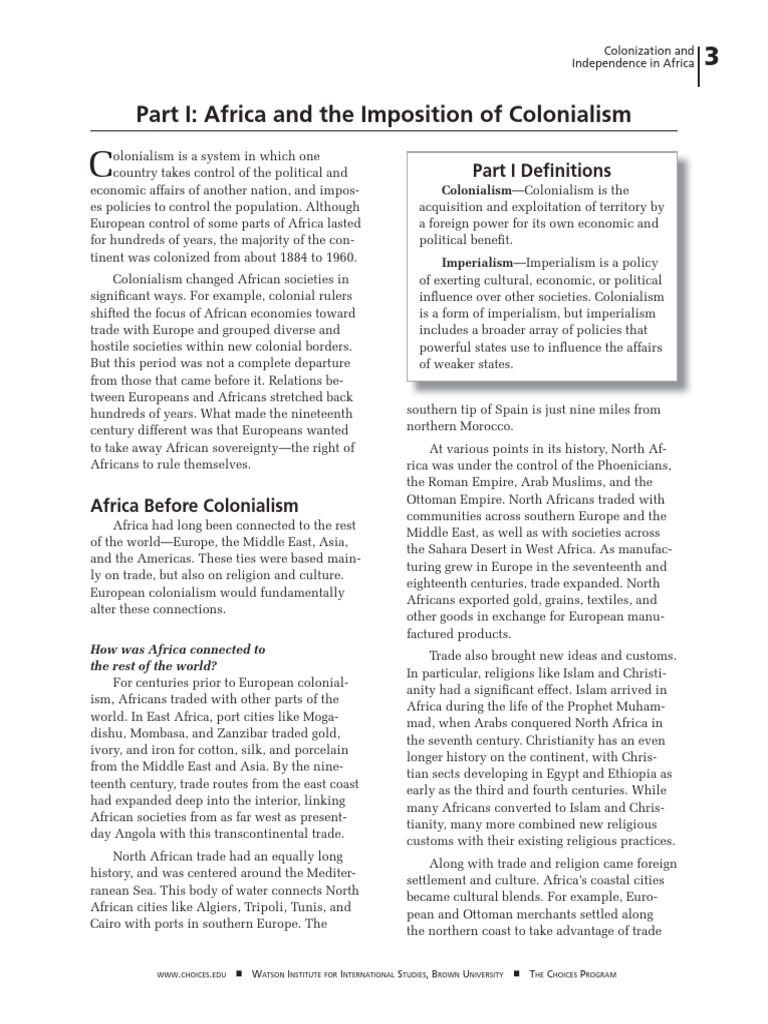 Colonialism's Impact on Africa | PDF | Slavery | Atlantic Slave Trade