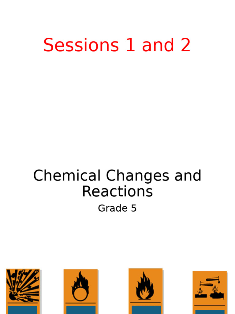 Chemical Reactions Grade 5 | PDF | Precipitation (Chemistry) | Chemical ...