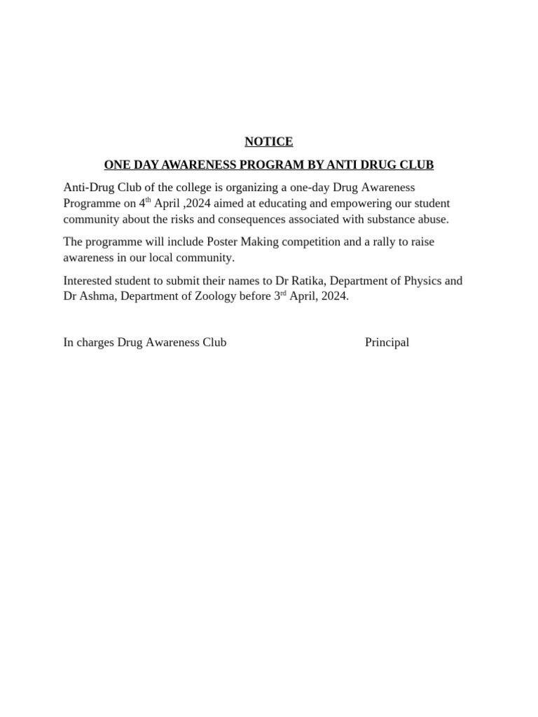 Drug Notice | PDF