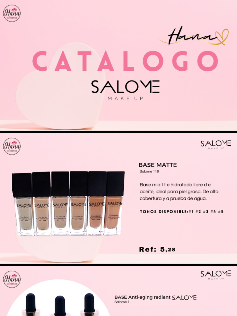 Catálogo de Cosméticos Salomé | PDF | Apariencia humana | Cuerpo humano