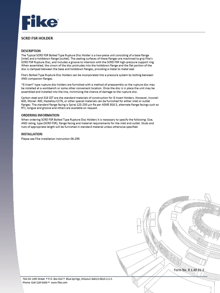 Datasheet SCRD FSR Holder (R.1.49.01) (US English) | PDF | Mechanical ...
