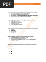 Saudi Driving License Test Guide | PDF