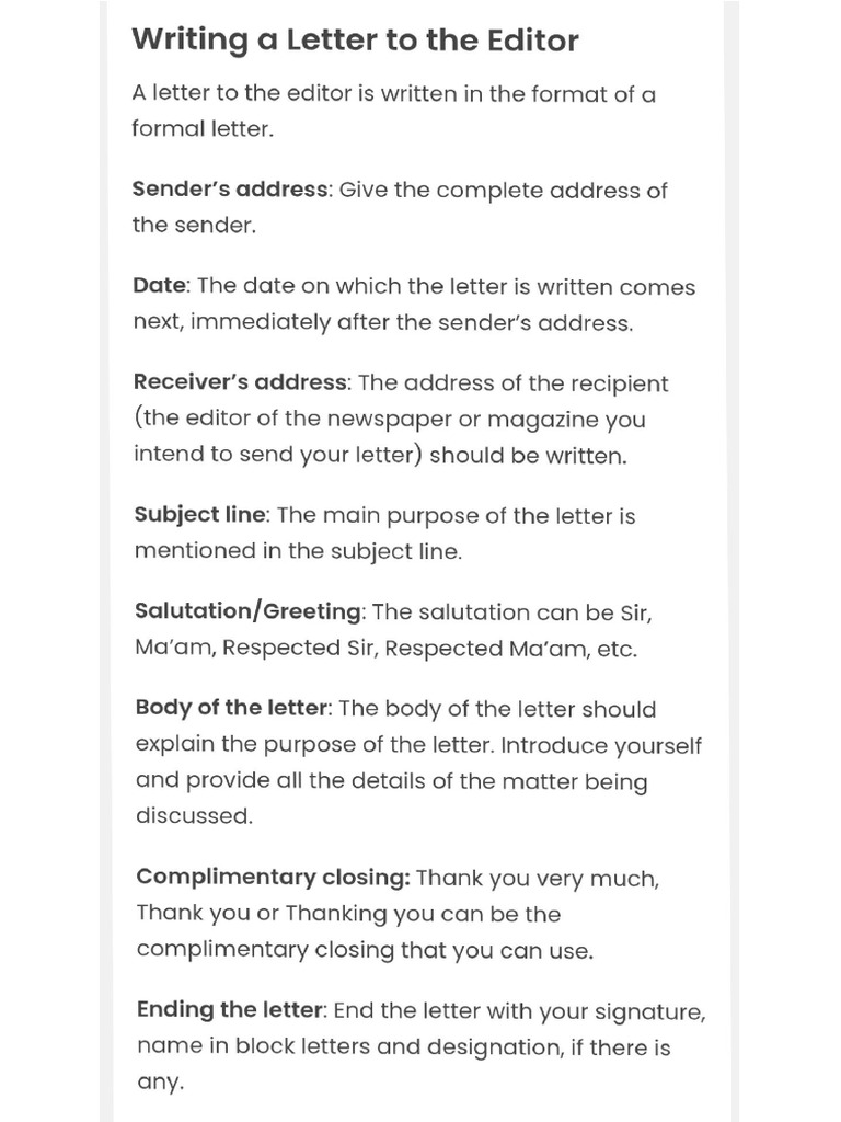 Letter To Editor | PDF