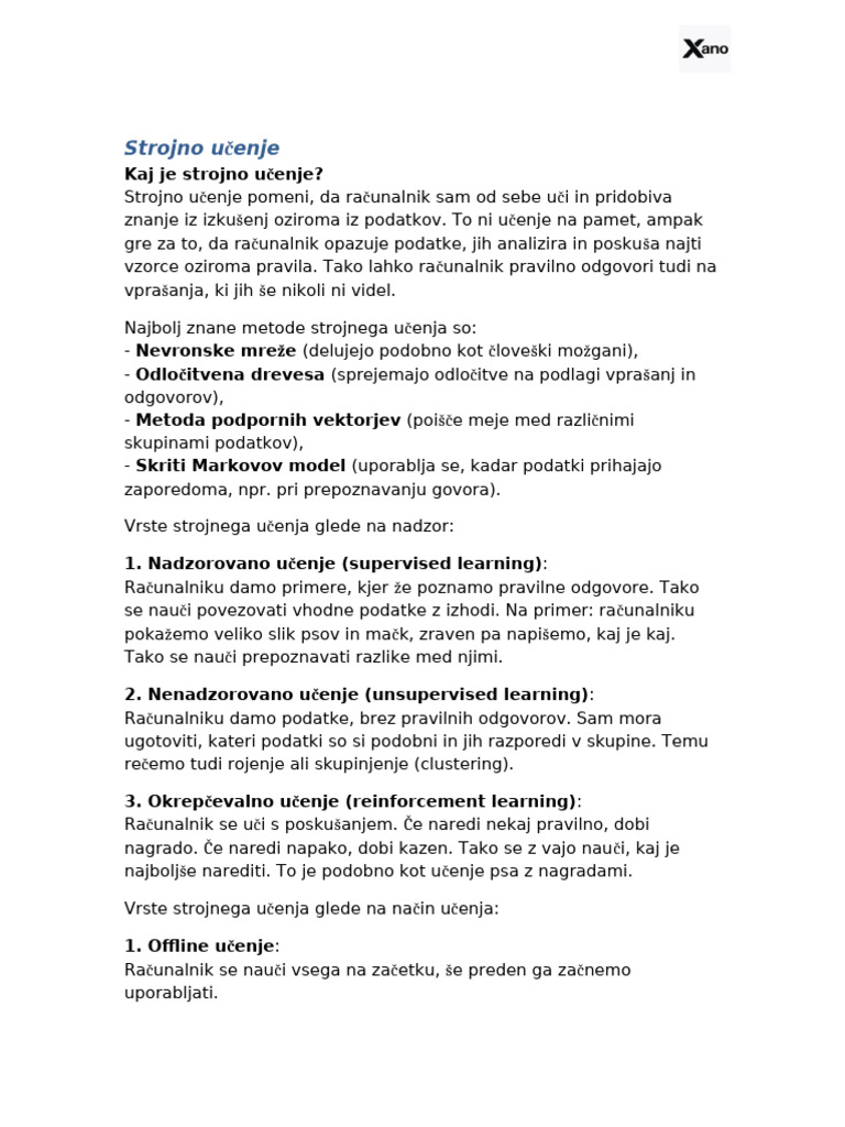 Strojno Ucenje | PDF