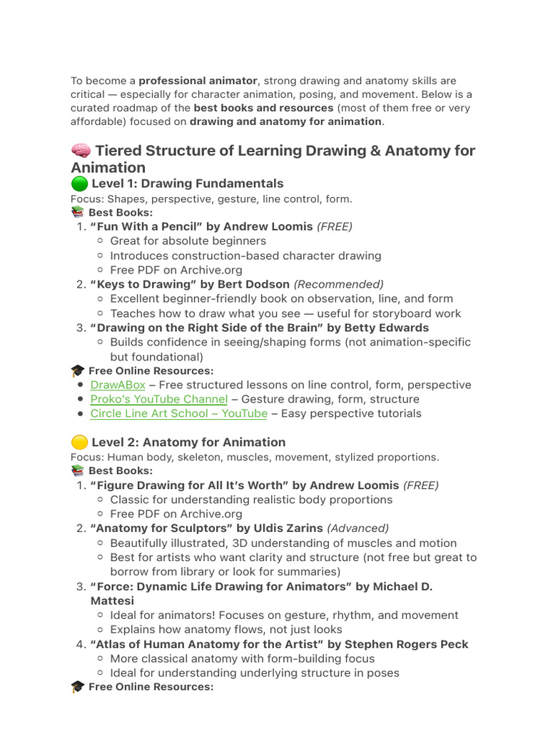 Drawing and Anatomy | PDF | Animation | Figure Drawing
