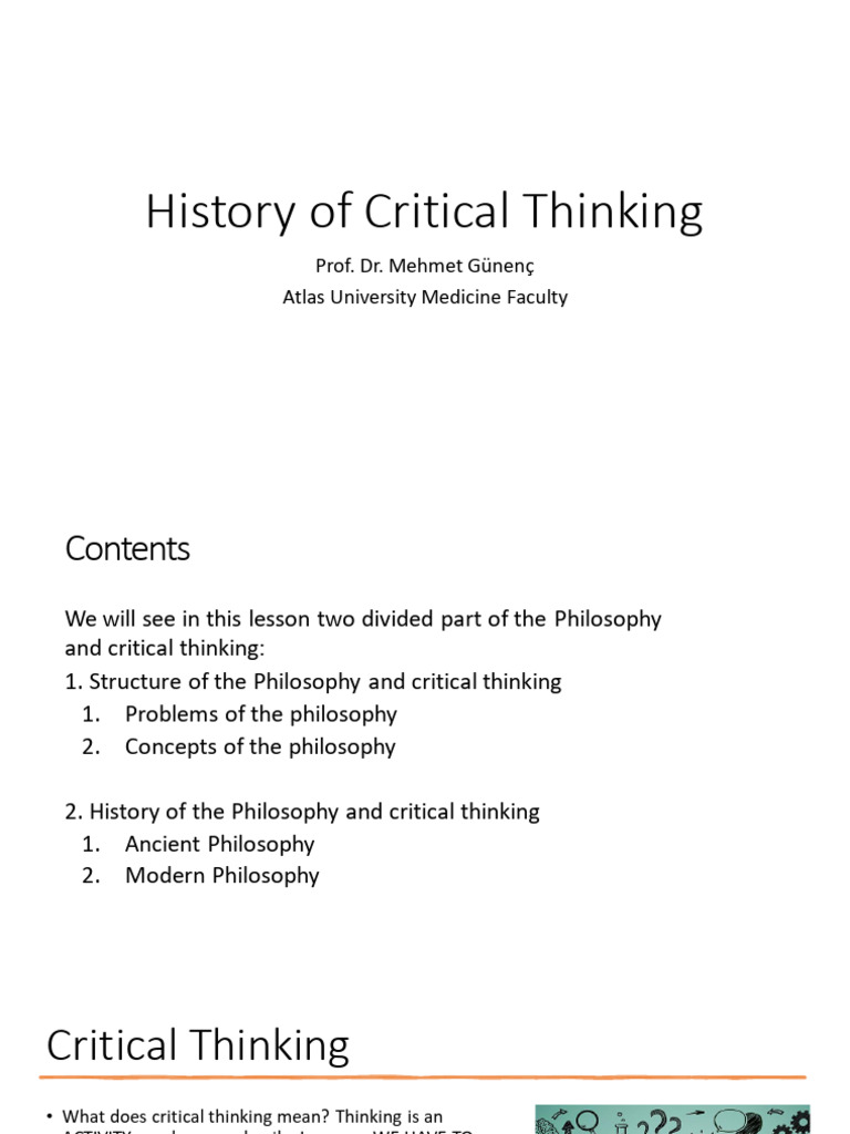 Evolution of Critical Thinking in Philosophy | PDF | Thought | Socrates