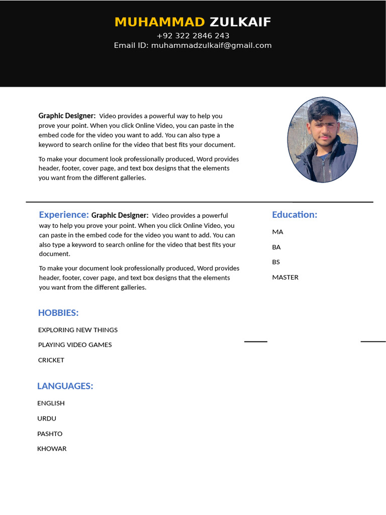 Muhammad: Zulkaif | PDF