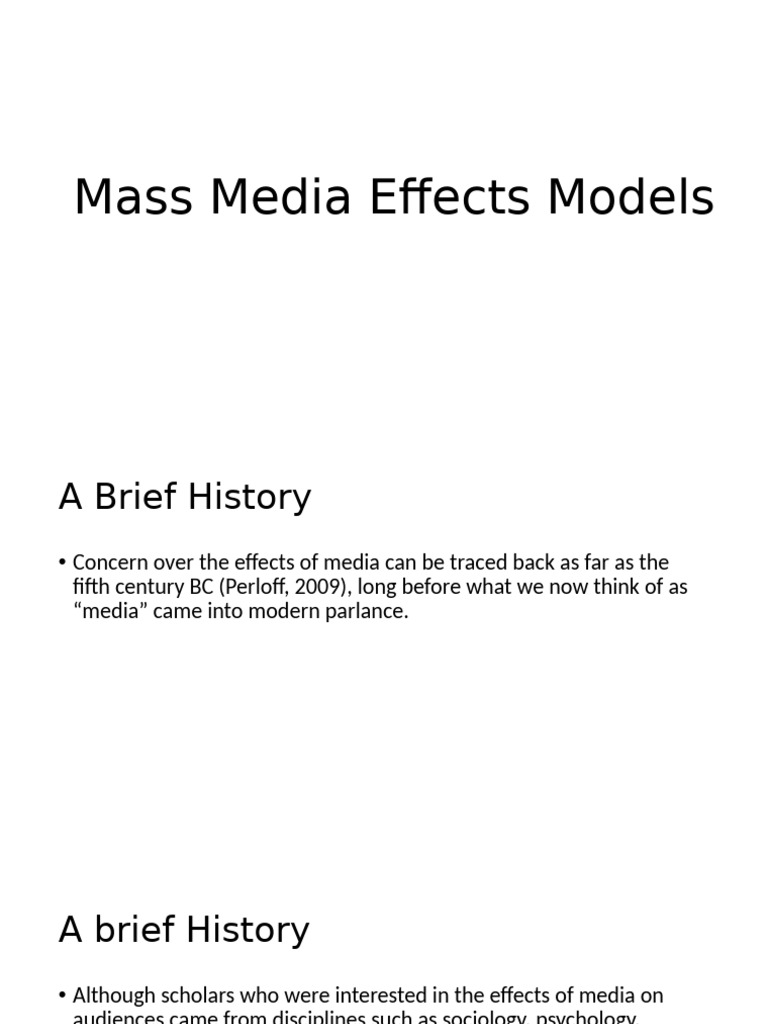 ACT 8 Mass Media Effects Models | PDF | Schema (Psychology) | Framing ...