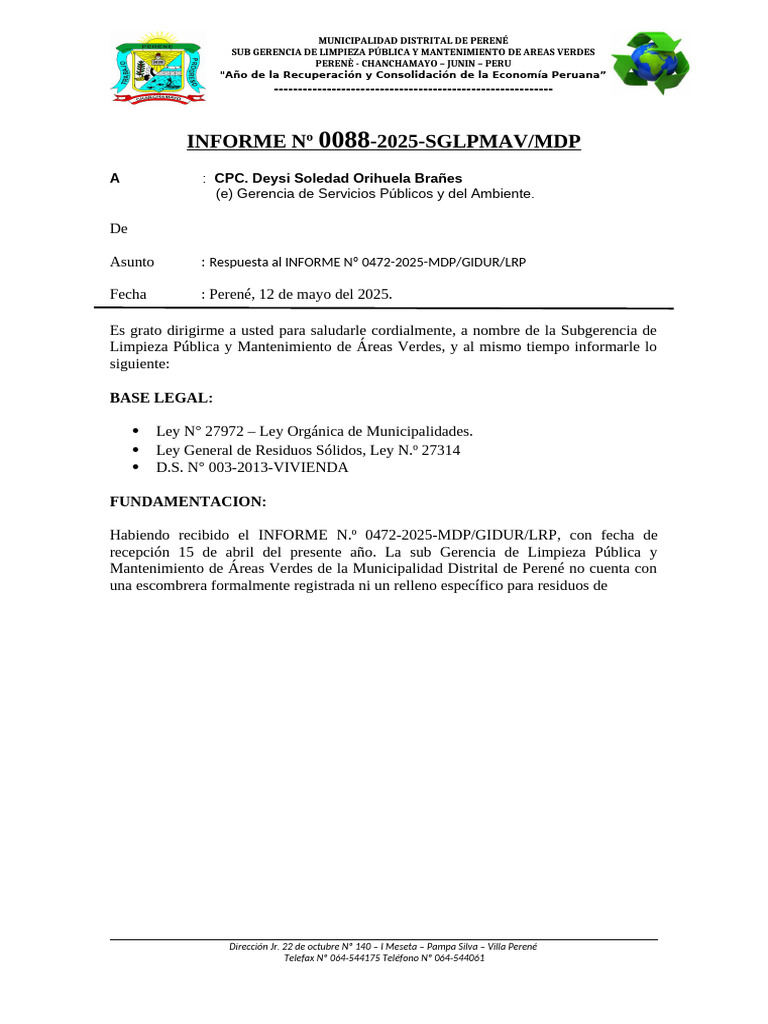 Informe #0088 - Copi | PDF