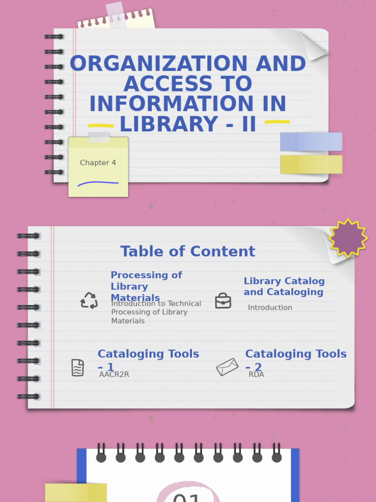 Chapter 4 - Week 5 - Organization and Access To Information in Library ...