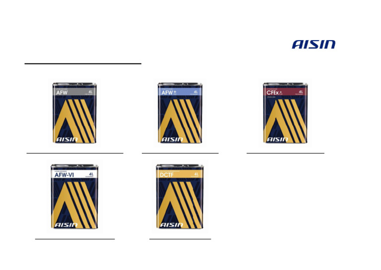 AISIN ATF Application Guide | PDF