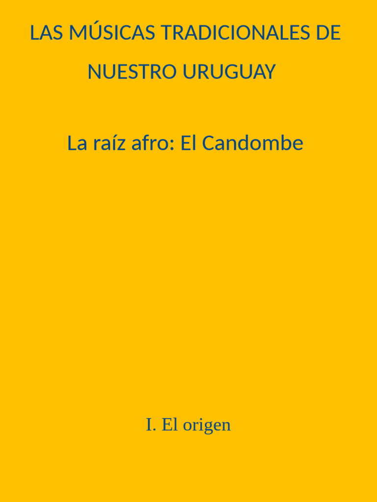CANDOMBE Ficha de Trabajo | PDF | Uruguay