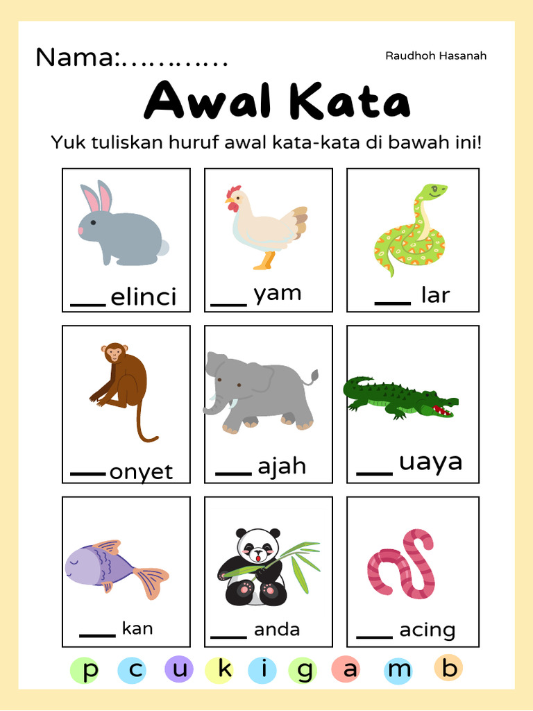 Bahasa Anak Binatang | PDF