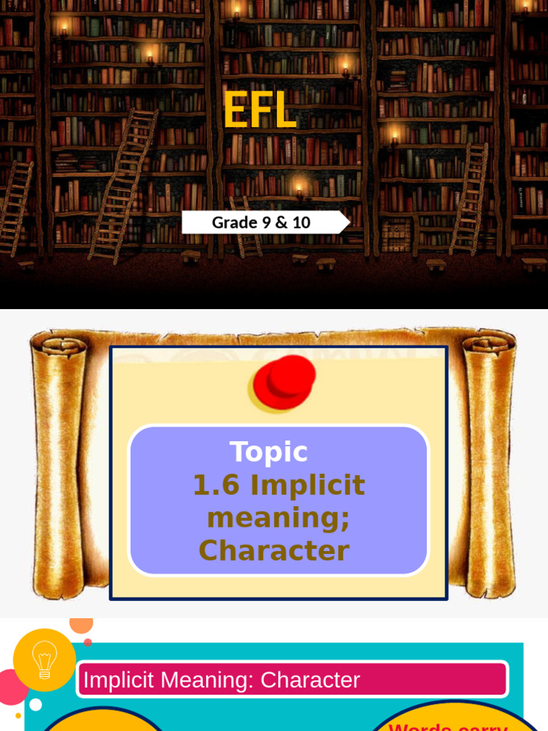 1.6 Implicit Meaning Character | PDF | Linguistic Typology | Language ...