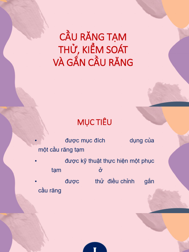 Cau Rang Tam Thu Dieu Chinh Gan Cau Rang | PDF