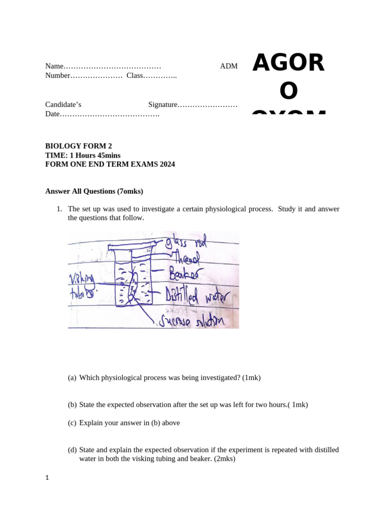 Biology Form 2 - 1723826660 | PDF | Circulatory System
