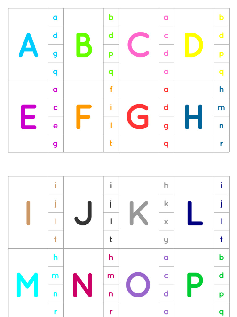 ATELIERS Cartes Alphabet Script Majuscules - Minuscules | PDF
