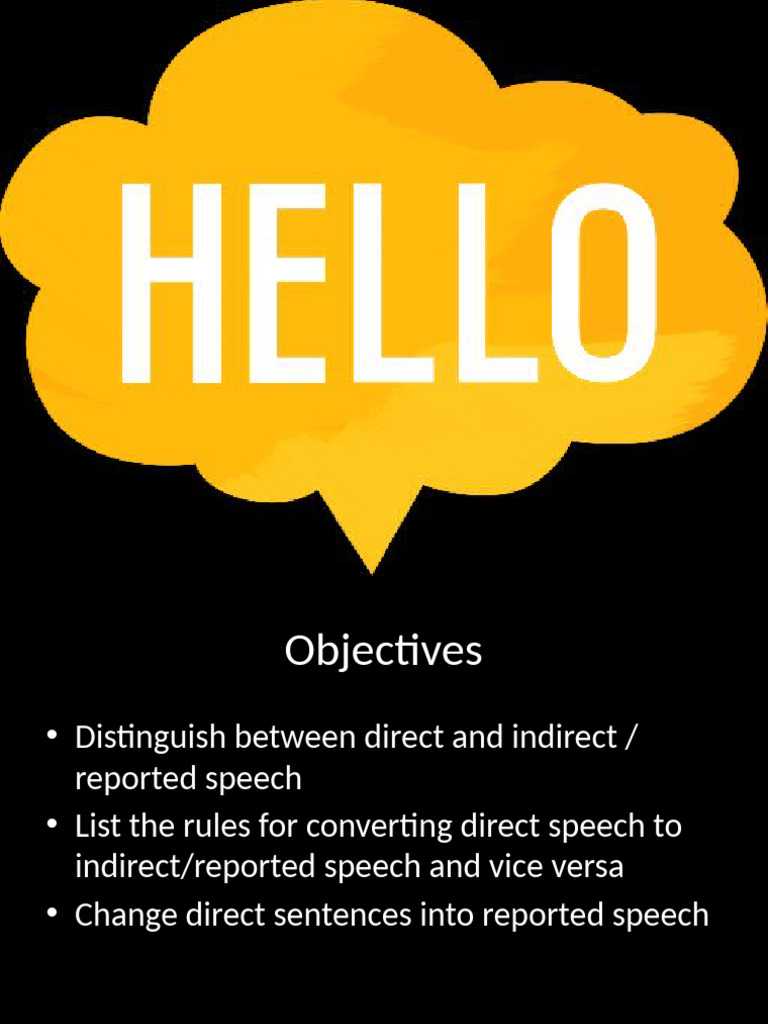 Reported Speech Rules for Class 9 | PDF | Perfect (Grammar) | Syntax
