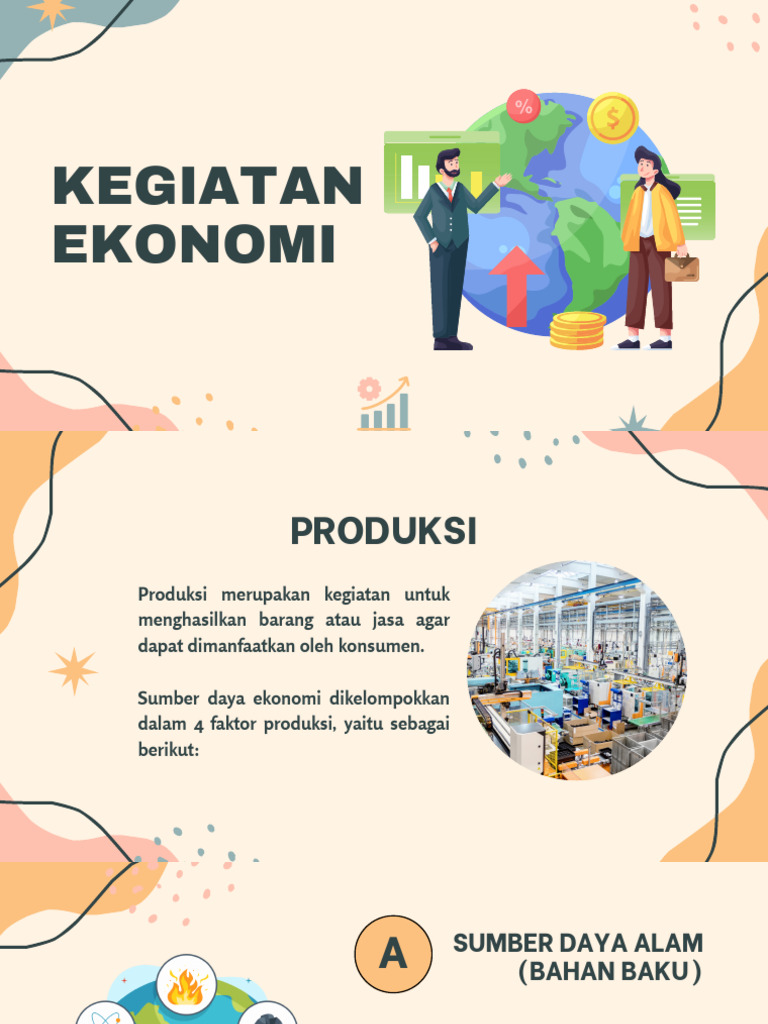 Poster Kegiatan Ekonomi dan Produksi | PDF