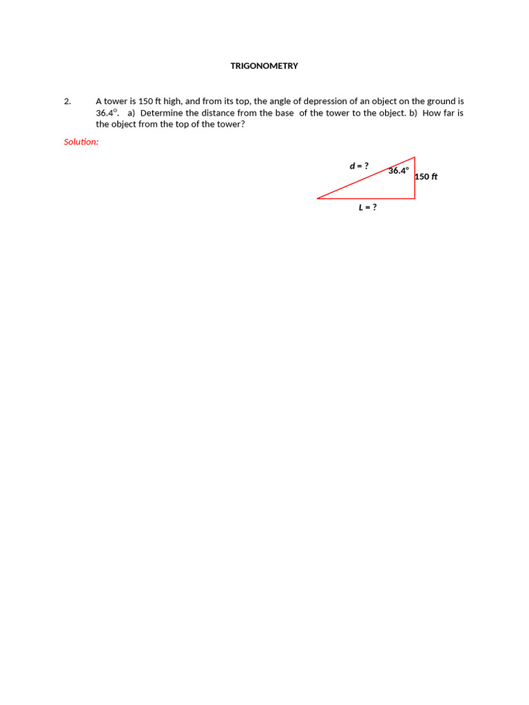 Abele Reviewer Trigo Problem 2 | PDF