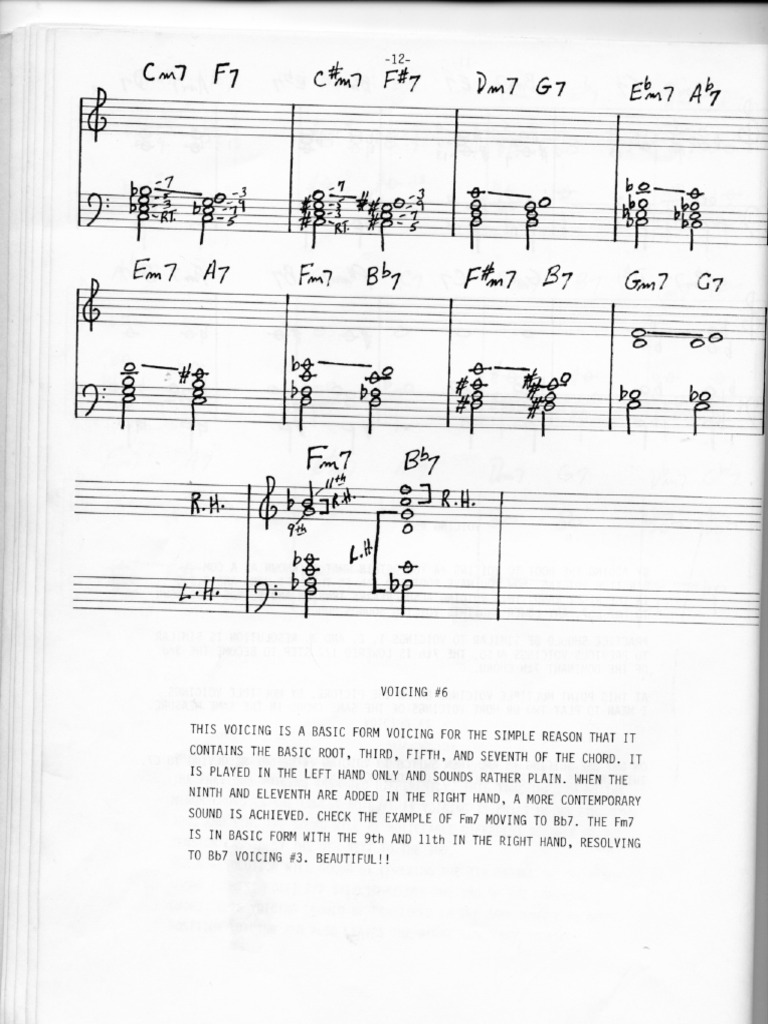 Contemporary Jazz Piano Voicings 10 | PDF