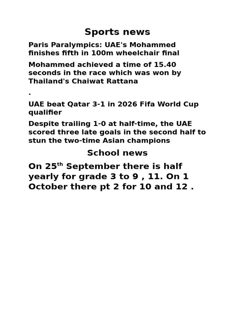 Sports News | PDF