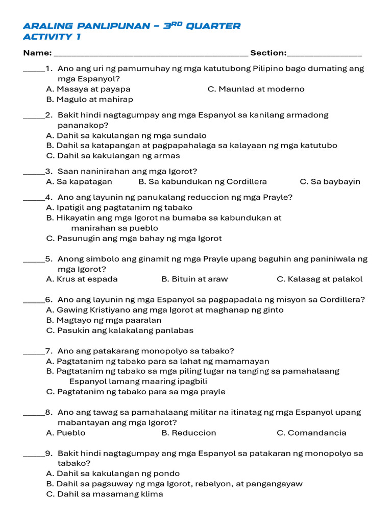 AP5 Q3 Activity | PDF