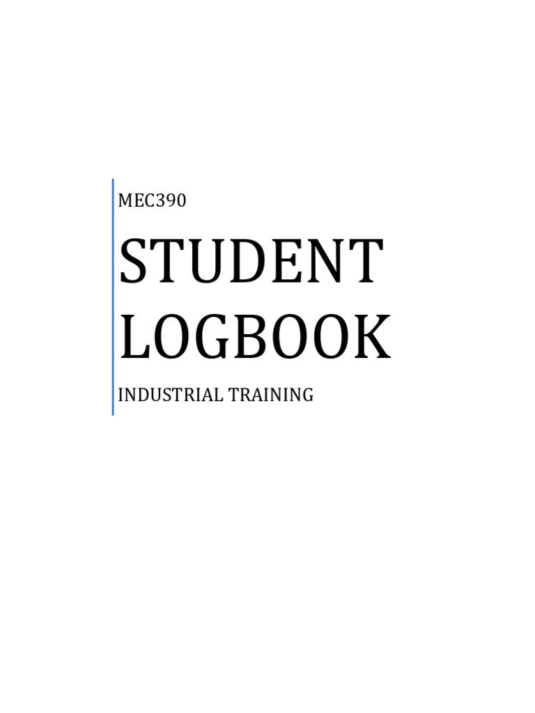 MEC390 Student Logbook (March 2024) | PDF | Engineering | Evaluation