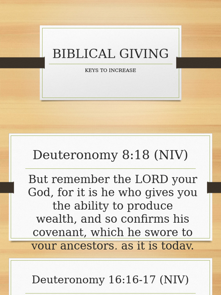 Biblical Giving | PDF | Tithe | Book Of Leviticus
