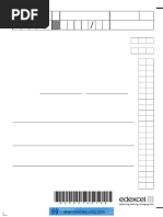 Generic Examination Paper Cover Sheet | PDF