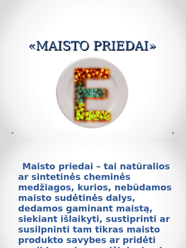 Maisto Priedai | PDF