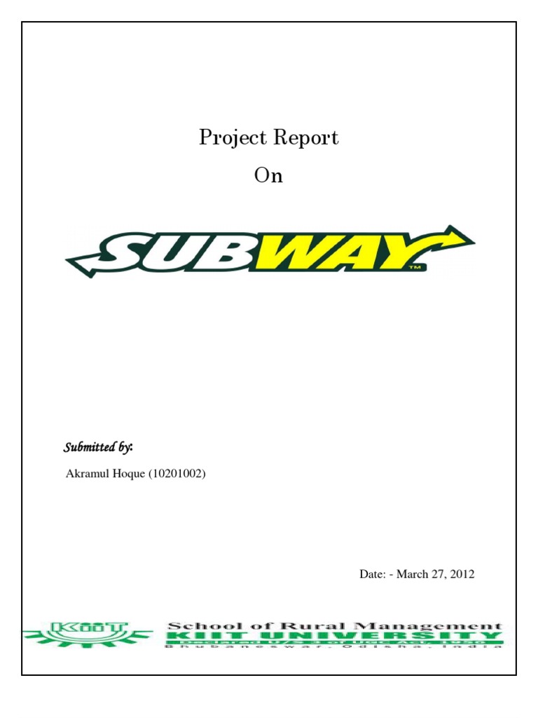 Subway Marketing Strategy Analysis | PDF | Fast Food Restaurants ...