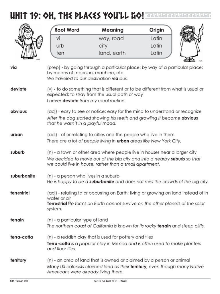 Unit 19 - Greek Roots Vocabulary Book 1 | PDF