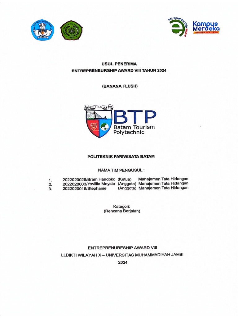 Proposal Banana Flush | PDF