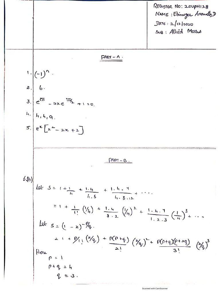 Allied Maths | PDF