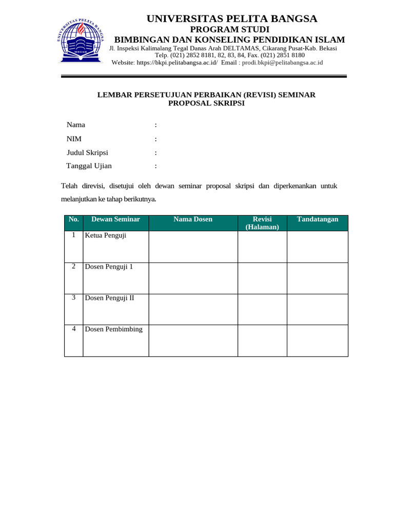 Lembar Persetujuan Revisi-1 | PDF