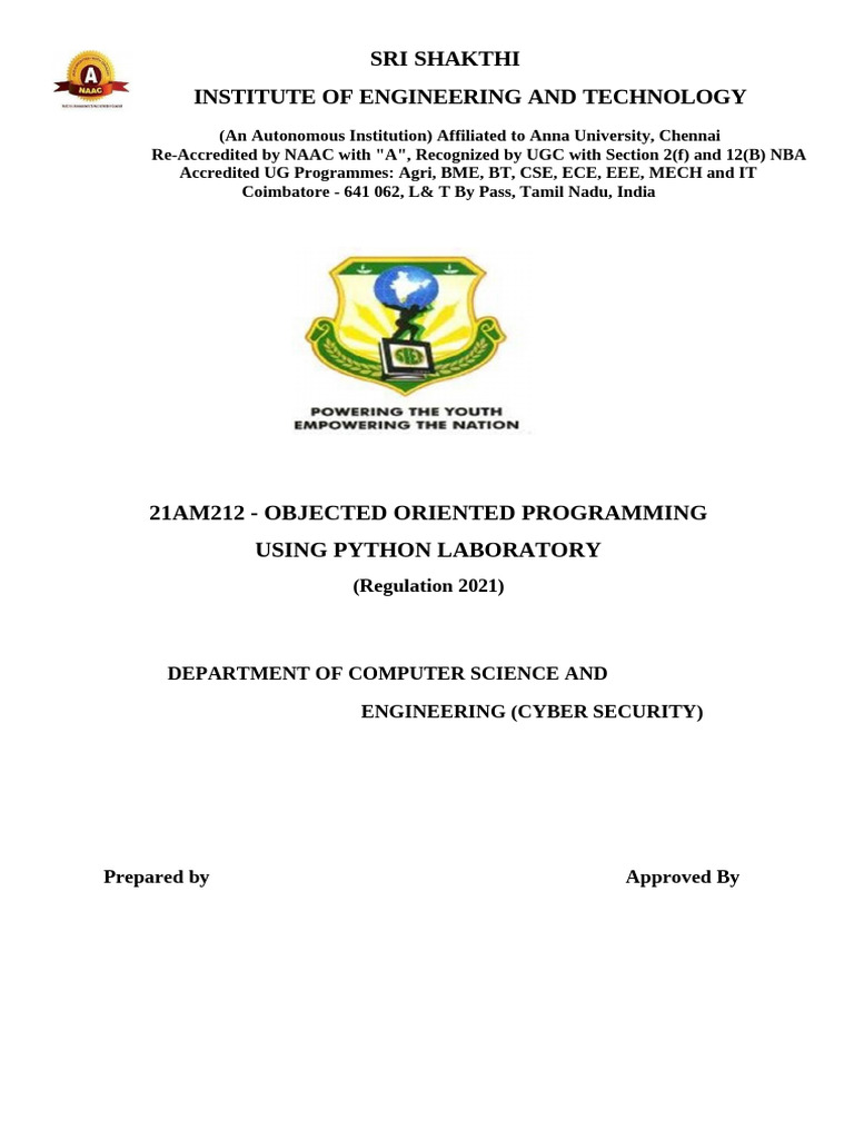 OOPS (Python) Laboratory Manual 2025 1-50 EXP | PDF | String (Computer Science) | Data Type