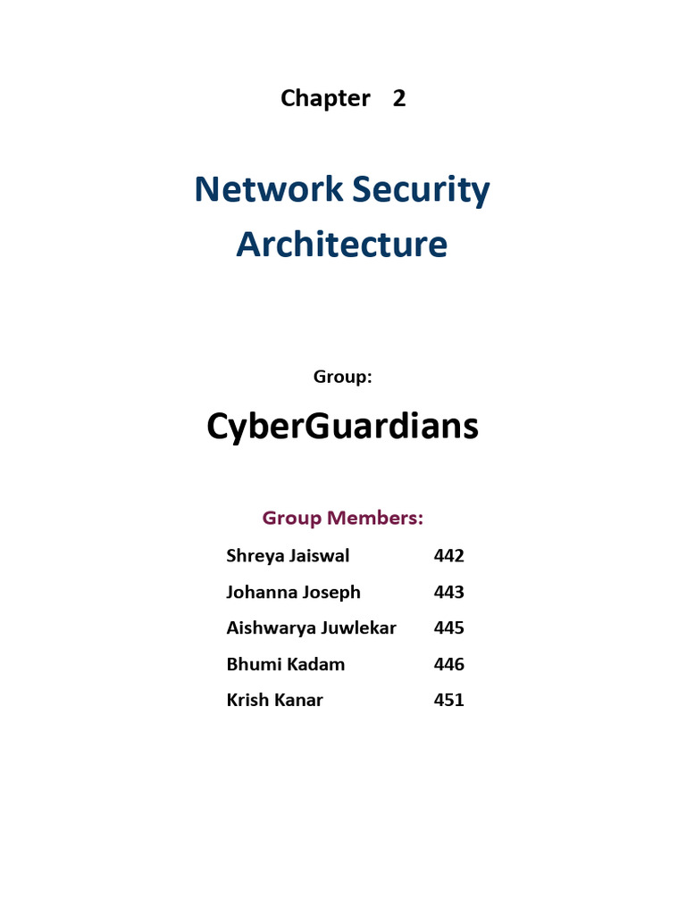 Chapter 2 Assignment CyberGuardians | PDF | Firewall (Computing) | Security