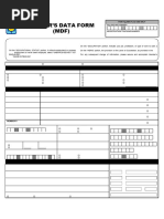 Pag-IBIG Member's Data Form (MDF) | PDF | Address (Geography) | Cooperative
