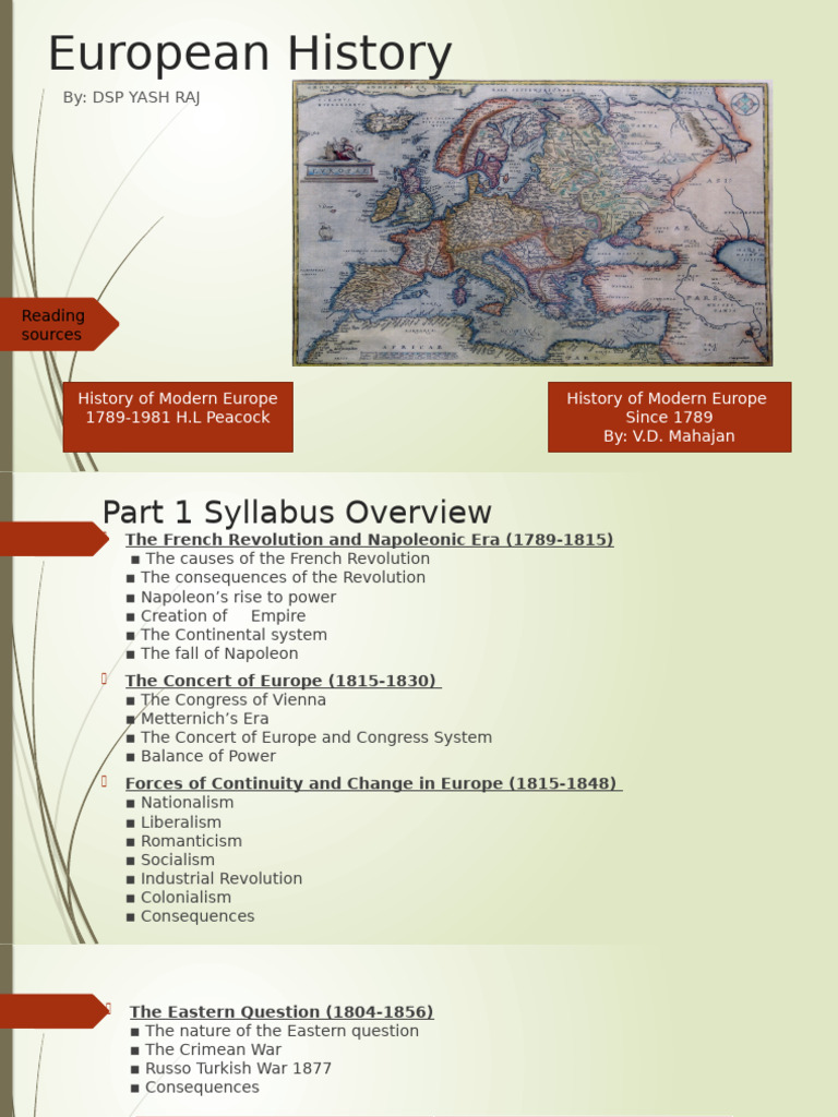 European History | PDF | Napoleon | Cold War