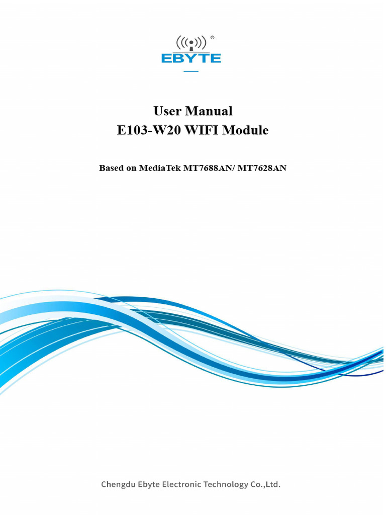 E103-W20 UserManual EN v1.4 | PDF | Input/Output | Wi Fi