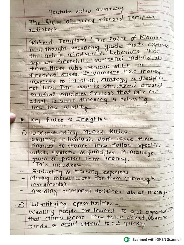 Youtube Video Summary | PDF