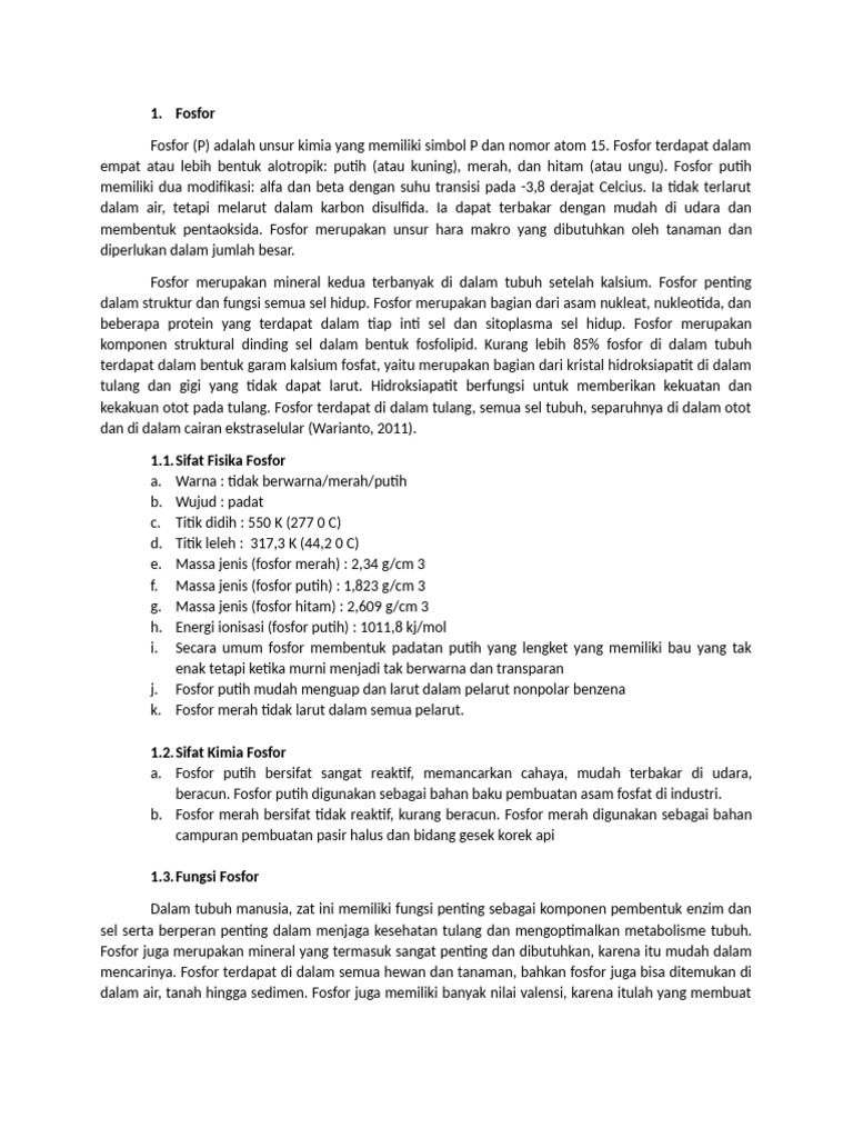 Fosfor | PDF