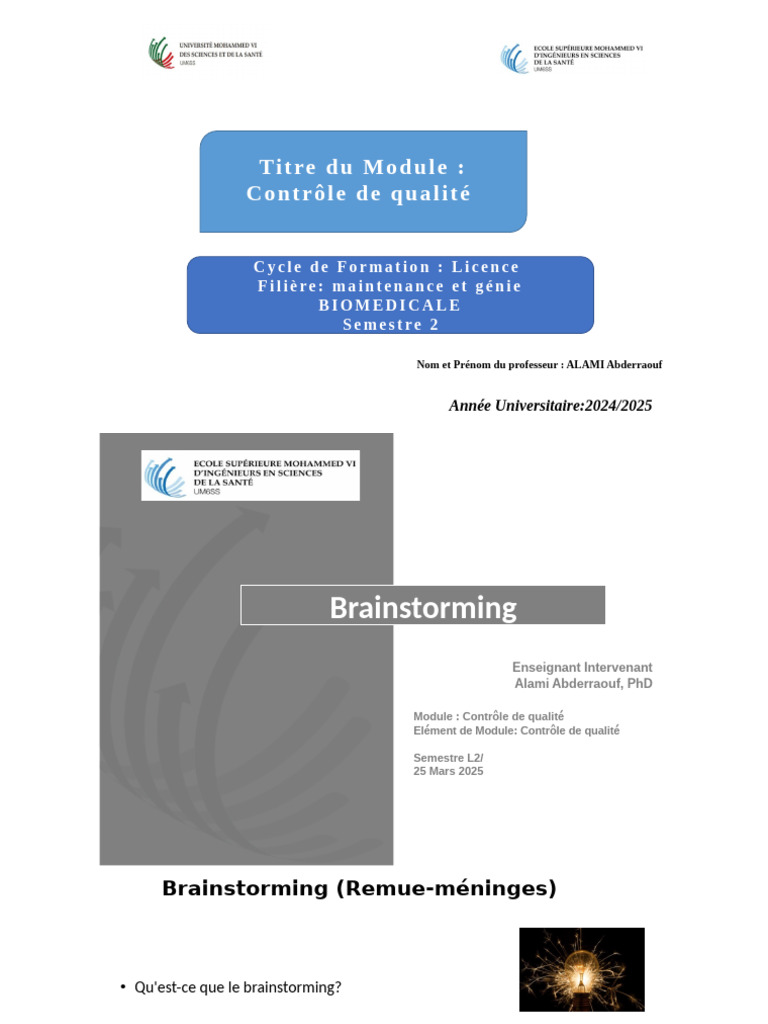 Brainstorming | PDF | Réflexion
