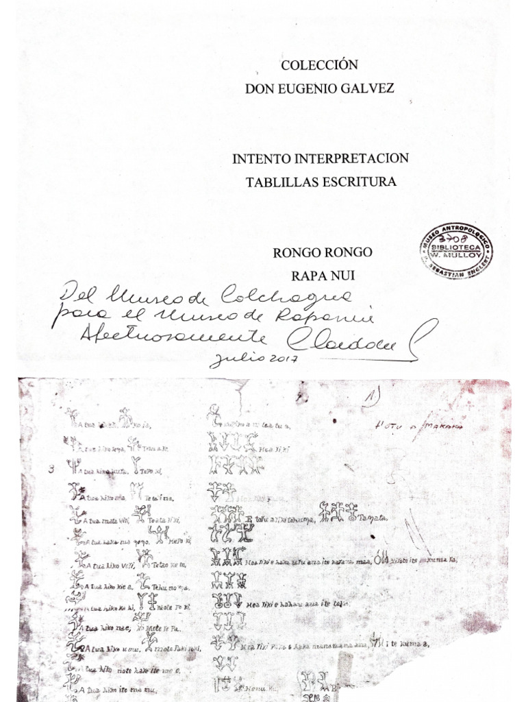 Rongo Rongo Galvez | PDF