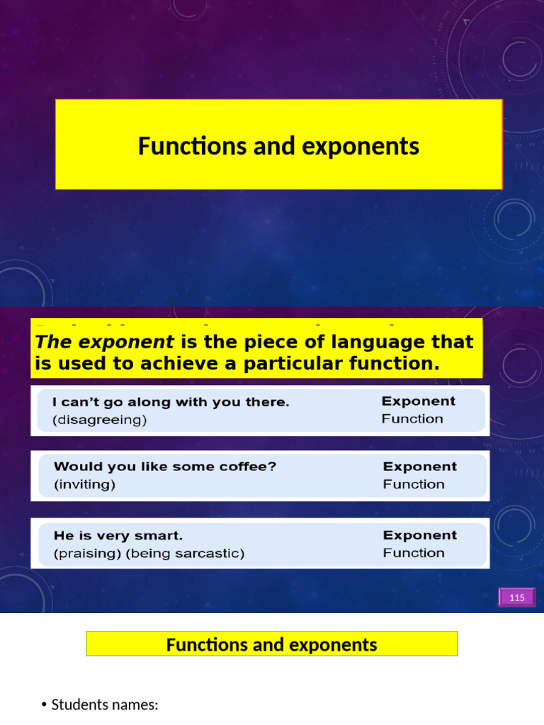 Function and Exponents Task-1 | PDF