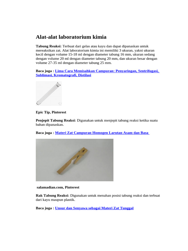 Alat Lab Ipa | PDF