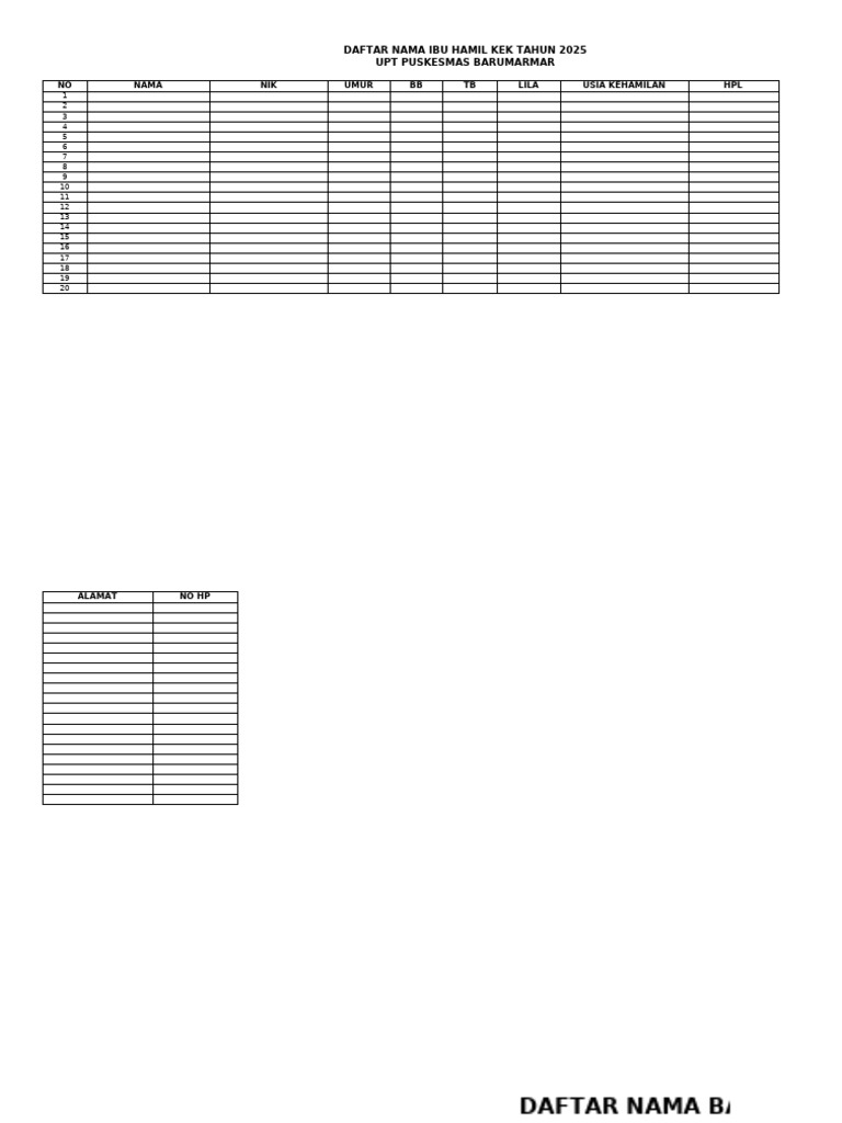 DATA PENERIMA PMT TAHUN 2025 Riza | PDF